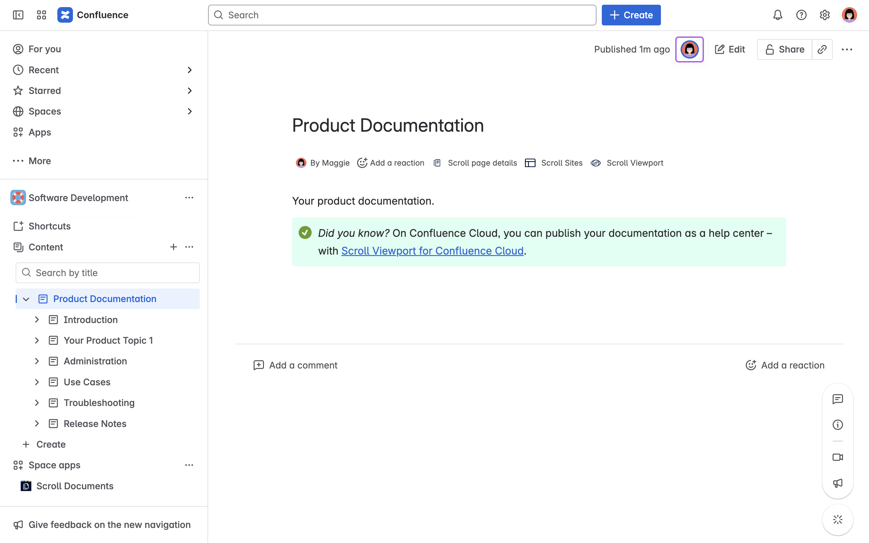 Scroll Documents: Manage Versions, Variants, and Translations of Your Content | K15t – Help Center